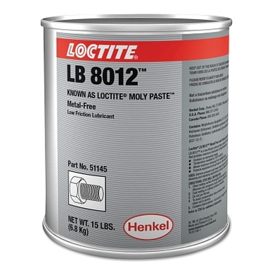 Loctite LB 8012 Metal-Free Low Friction Lubricant, 15 lb Can (1 CAN / CAN)