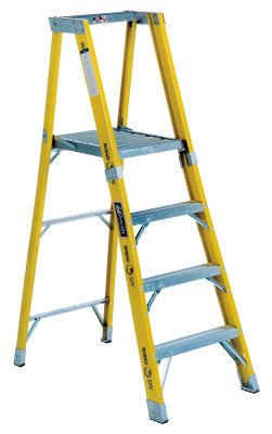 Louisville Ladder FP1100HD Series Rhino 375 Fiberglass Platform Step ...