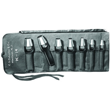 Punch Sets, Arch Punch Set, English, 7 Punches 1/4 in - 1 in, Pouch (1 ...