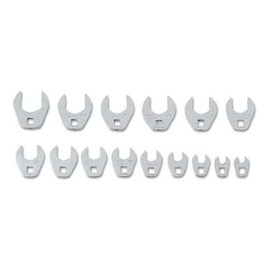 Proto 15-Piece Crowfoot Wrench Sets, Inch, 3/8 in Drive (1 EA / EA)