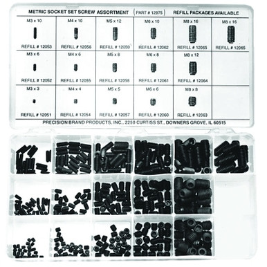 Precision Brand METRIC SET SCREW KIT (1 KIT / KIT)