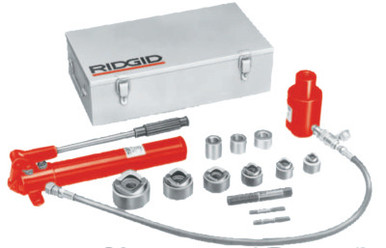 Ridgid Tool Company Hydraulic Knockout Sets, 2 in, Hand Pump, Draw ...