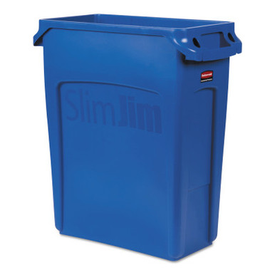Newell Rubbermaid Slim Jim Containers with Venting Channels, 16 gal ...