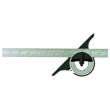 L.S. Starrett 12 Series Non-Reversible Bevel Protractors, 12 in (1 EA / EA)