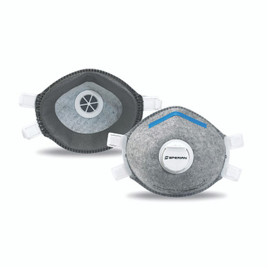 SAF-T-FIT Plus Molded Cup Respirators, Nose, P95, White/Red, Small (10 ...