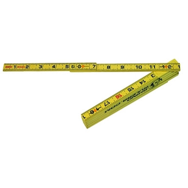 U.S. Tape Rhino Folding Rulers, 6 ft, Fiberglass, Carpenter's Outside ...