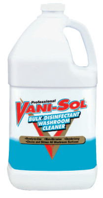 Professional VANI-SOL Disinfectant Bathroom Cleaner, 1 Gallon Bottle (4 ...