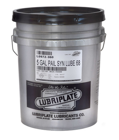 Lubriplate SYN LUBE 68, Synthetic PAO fluid for hydraulic systems and ...
