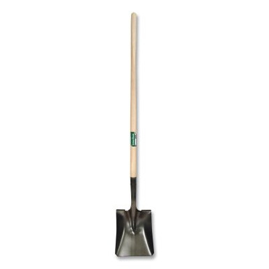 Square Point Transfer Shovel, 48 in Straight White Ash Handle, 9-1/4 in ...