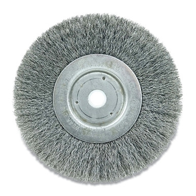 Weiler Narrow Face Crimped Wire Wheel, 4 in D, .014 Steel, 3/8 in-24 ...