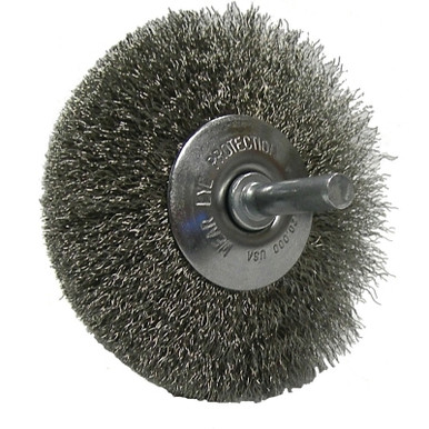 Weiler Narrow Face Concave Wire Wheel, 1 1/2 in D (10 EA / BOX)