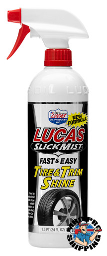 Lucas Oil Slick Mist Tire & Trim Shine, 24 fl oz. (6 BTL / CS)