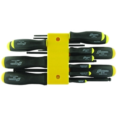 Balldriver Hex Screwdriver Set, Hex Ball, 13 Piece, 0.5 to 3/8 in (1 ...