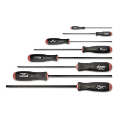 Balldriver Long Hex Screwdriver Sets, Hex Ball, 8 Piece, 2 - 10 mm (2 ...