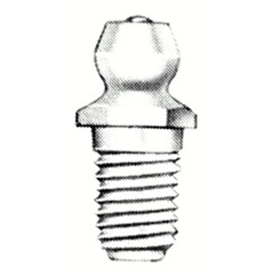 Alemite Hydraulic Fittings, Straight, 11/16 in, Male/Male, 1/4 in (SAE ...