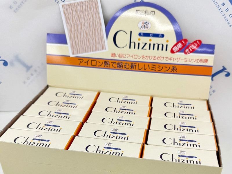Chizimi Shrinking Thread #40 off white / 30 spool boxes - Ribbon ...
