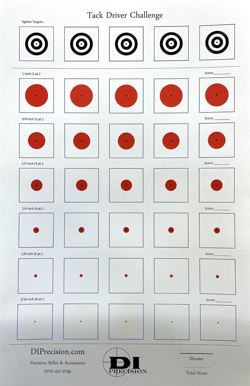 Tack Driver Challenge Targets (25ct)