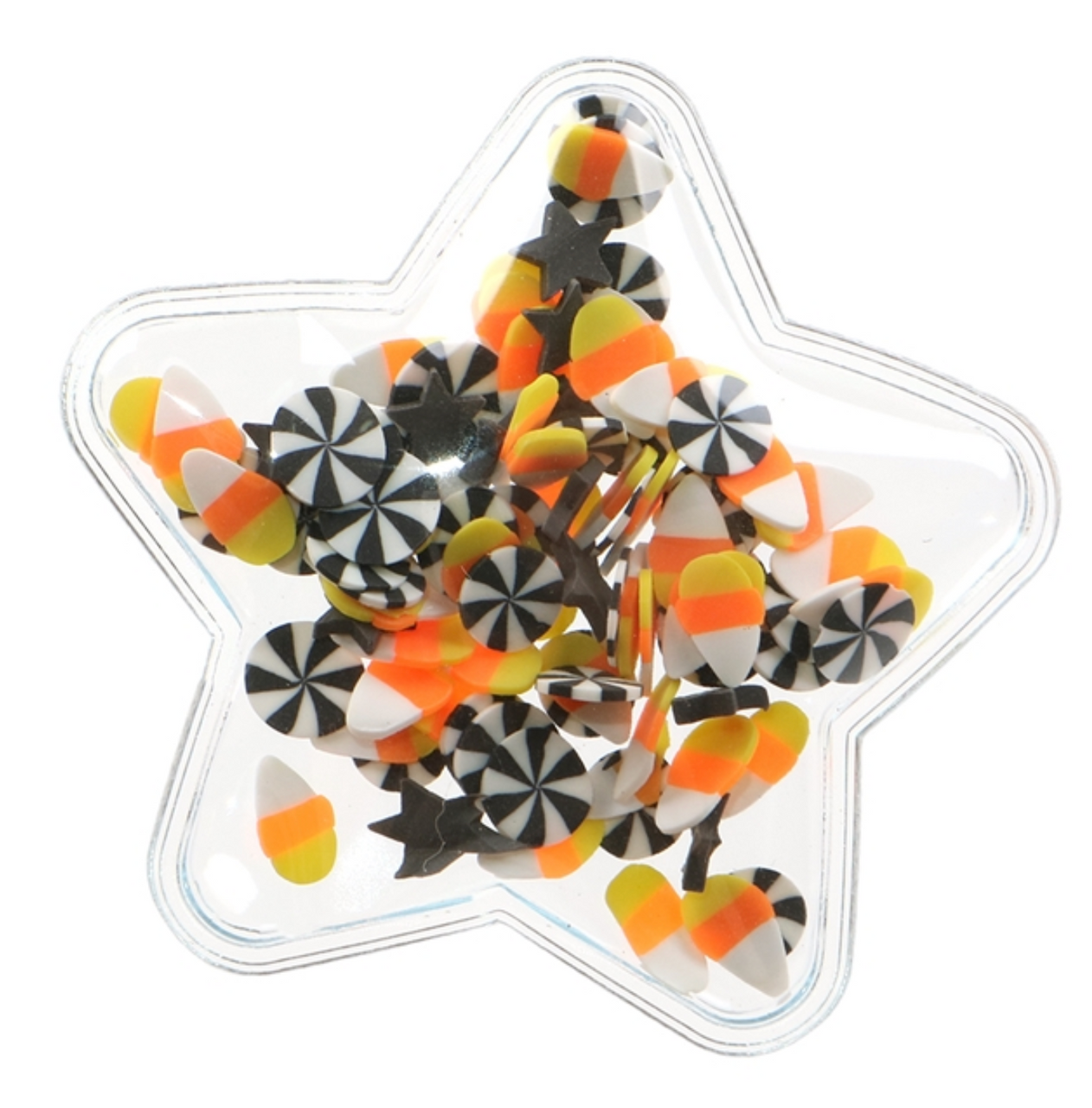 Star Shaker, Polymer Clay Confetti Shaker, Appliqué Shaker, Halloween ...