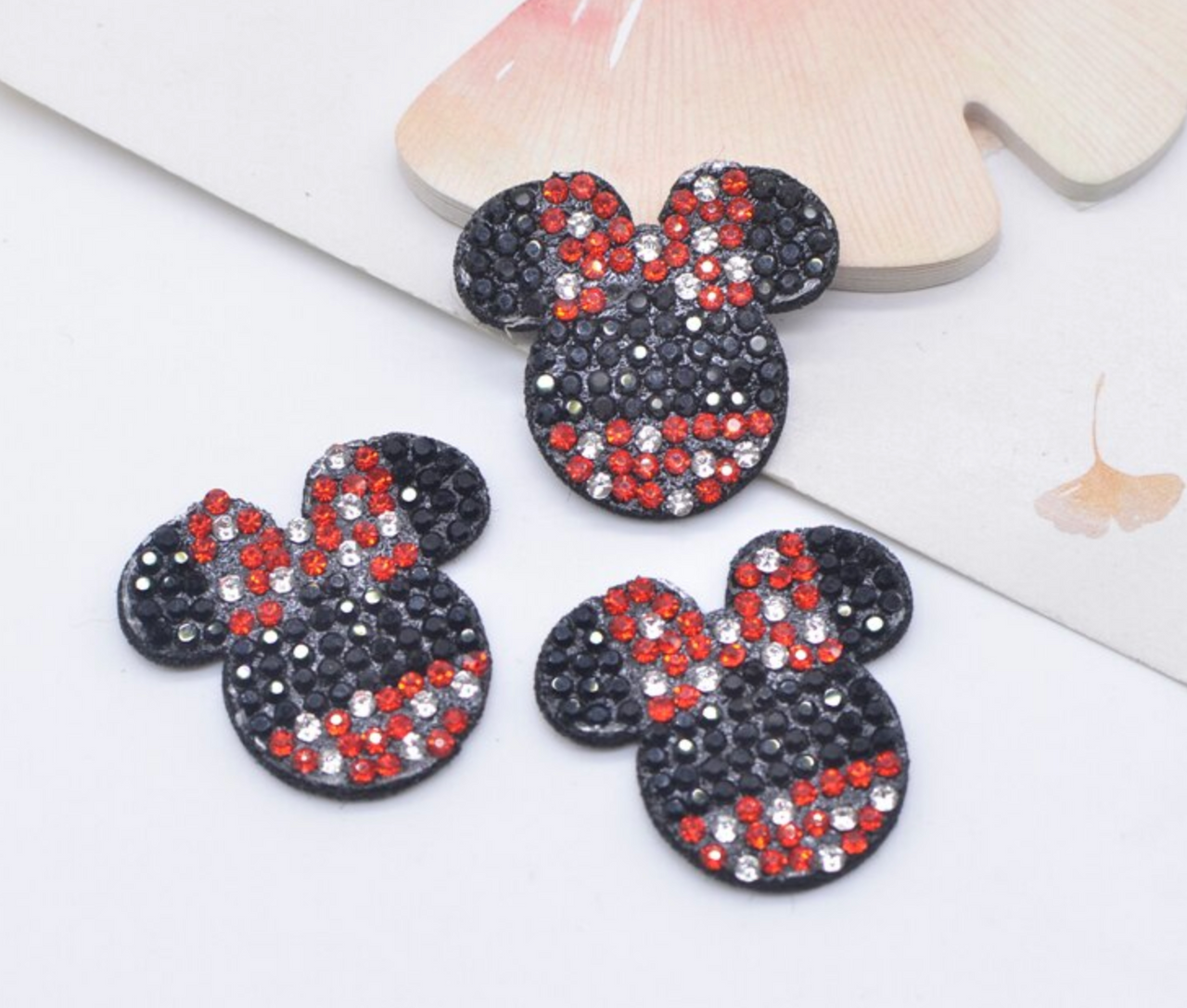 30x28mm, Minnie Mouse Felts, Rhinestone Felts, Felt Applique, Minnie ...