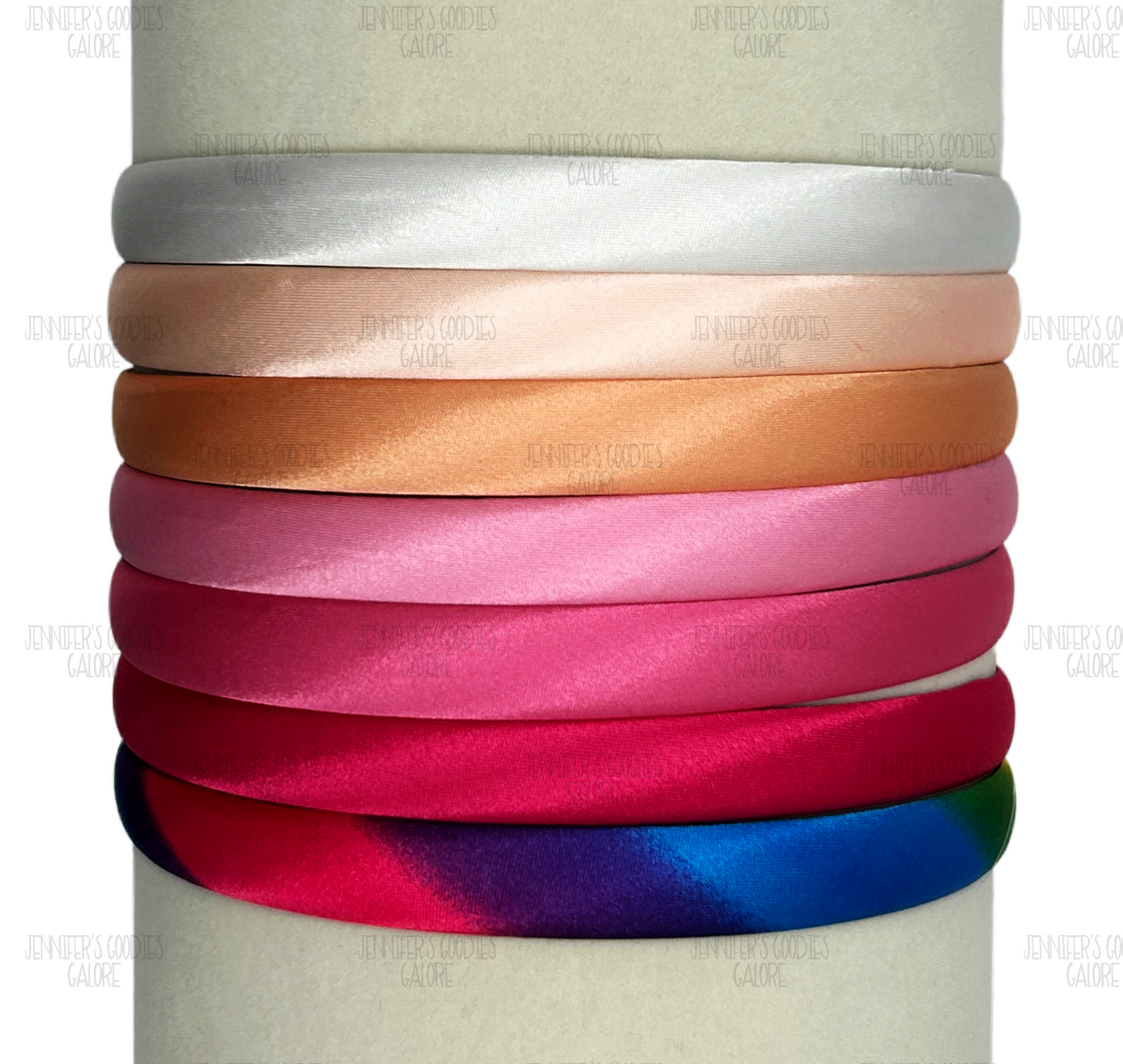 15mm, Thick Satin Headbands, Girl Headbands, Wholesale Headbands, Satin ...