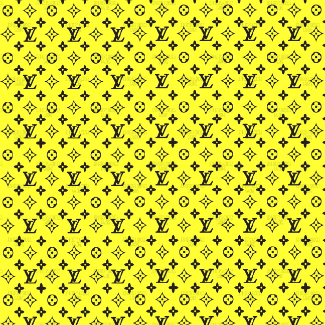8x11", LV Synthetic Leather, Custom Leather Sheets, Neon YELLOW LV ...