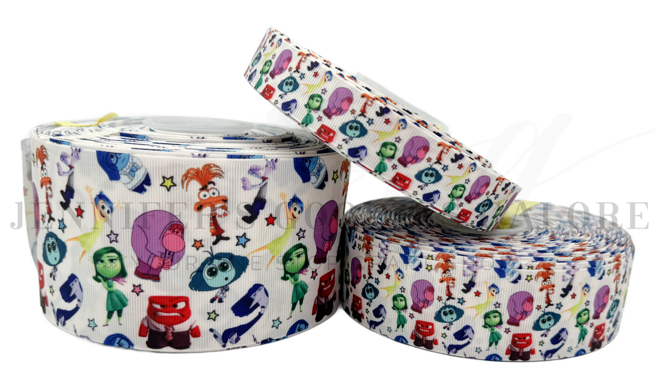 Inside Out 2 Ribbon, Emotions Ribbon, Embarrassment, Ennui, Anger, Joy ...