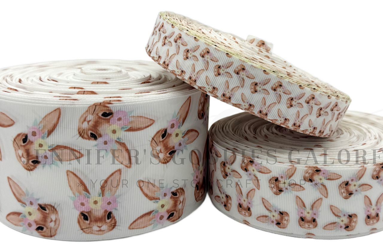 Easter Bunny Ribbon, Religious Ribbon, Floral Ribbon, Holiday Ribbon ...