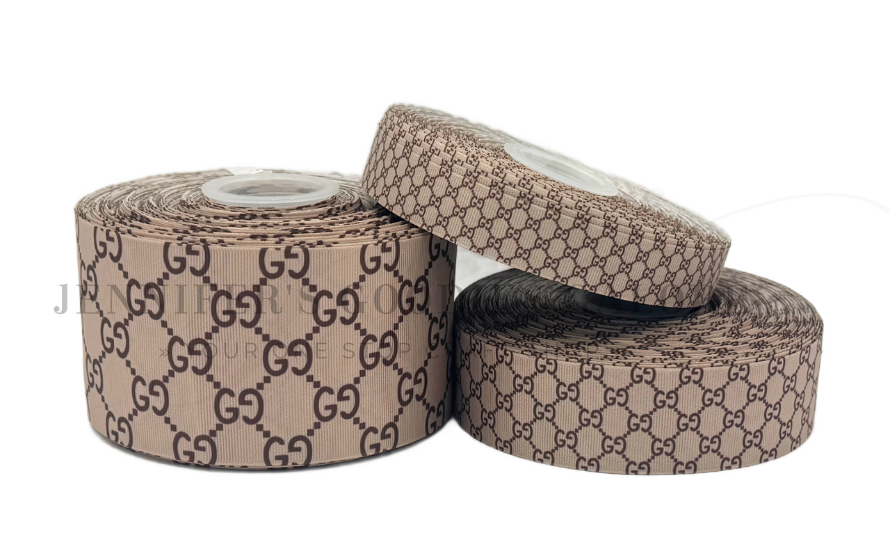 Designer Ribbon, Gucci Ribbon, Fashion Designer Ribbon, Beige Ribbon ...