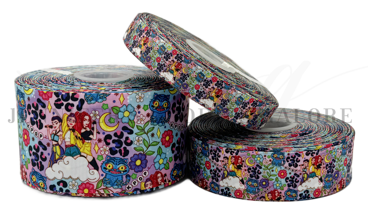 K-POP Ribbon, KPOP, Leopard Ribbon, Rumi, Mira and Zoey Ribbon, Demon ...