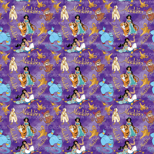 8x12 Princess Synthetic Leather Custom Leather Sheets Aladdin