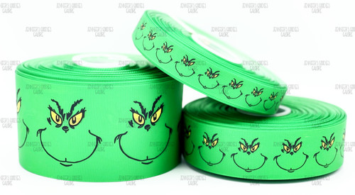 The Grinch Ribbon, Christmas Ribbon, Grinch Faces, Character Ribbon ...