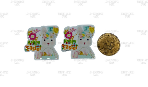 Happy Easter Resins, Planar Resins, Easter Bunny Resins, Cabochons ...