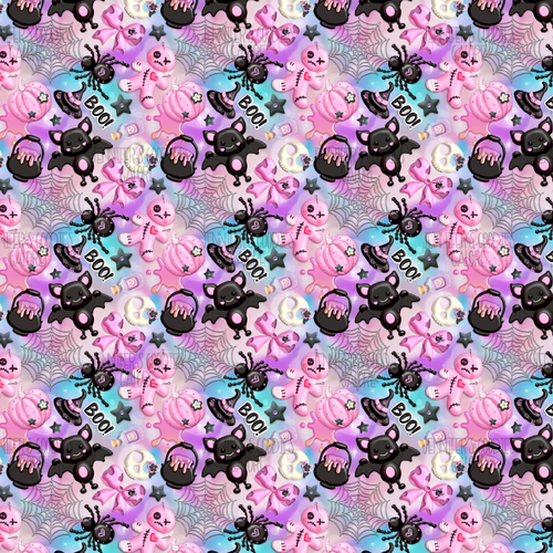 8x11", Pastel Halloween Synthetic Leather, Custom Leather Sheets ...