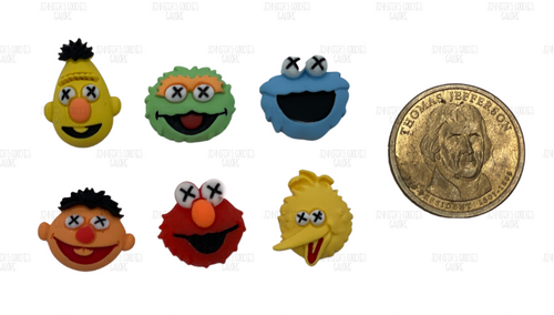 Sesame Street Flat Back Resin, Cabochons, Cartoon Resins, DIY Flatback ...