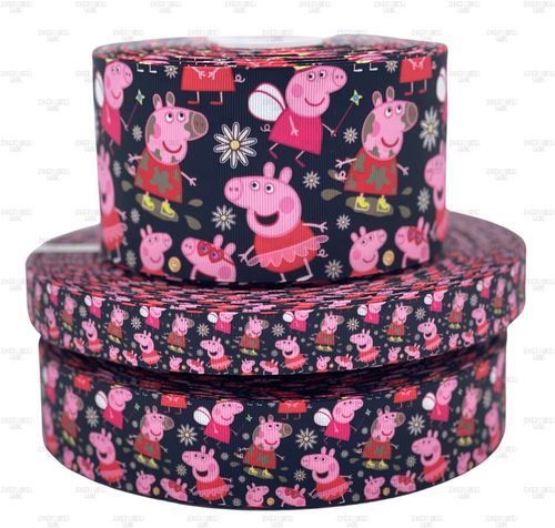 Peppa Pig Ribbon, Pig Ribbon, Cartoon Ribbon, Peppa Ribbon, Lanyard ...