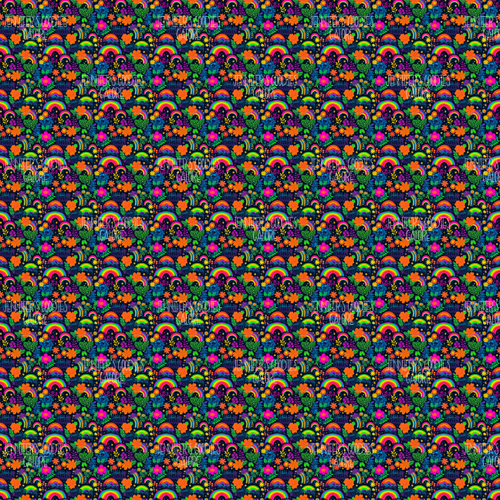 8x11", Rainbow Leather, Custom Printed Leather, Neon Rainbows Leather ...