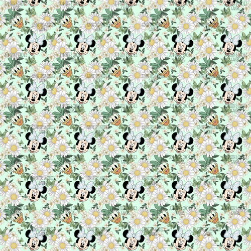 8x12", Disney Leather, Custom Printed Leather, Minnie and Daisy Leather ...