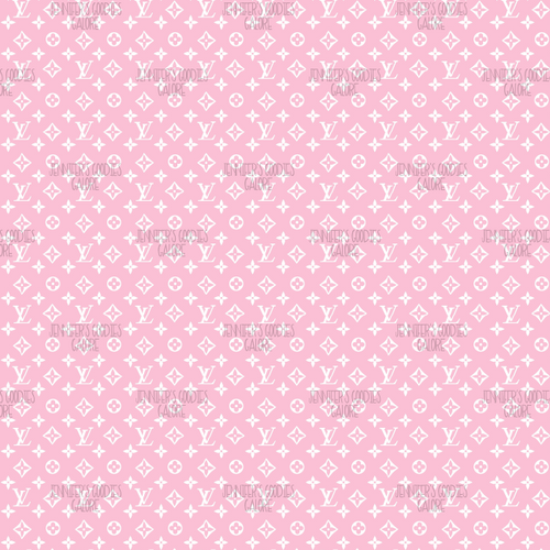8x11", LV Synthetic Leather, Custom Leather Sheets, PINK LV Leather ...