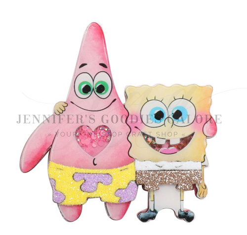 3", Spongebob Shakers, Patrick Shaker Pattern, Cartoon Flat Back Resins ...