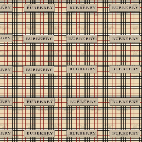 9x11", Burberry Synthetic Leather, Custom Leather Sheets, Burberry Logo ...
