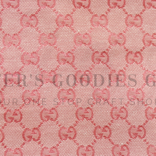 38x60" (1 YARD), Jacquard Fabric, Gucci Fabric, PINK, Fabric for ...