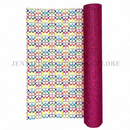 12x53.5", Fashion Designer Leather, Coach Leather Roll, Rainbow onn ...