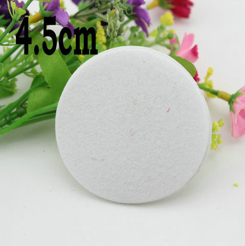1.77" (4.5cm) White Felt Circles - 10 PC - Jennifer's Goodies Galore