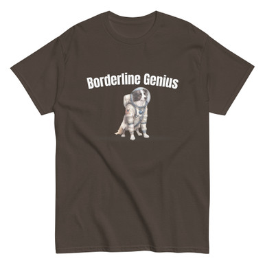 Men’s Borderline Genius – Border Collie T–Shirt - K9AT – Designed for ...