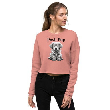 Women’s Posh Pup Crop Sweatshirt – Tailored Luxe Edition - K9AT – Designed for dogs. Made for ...