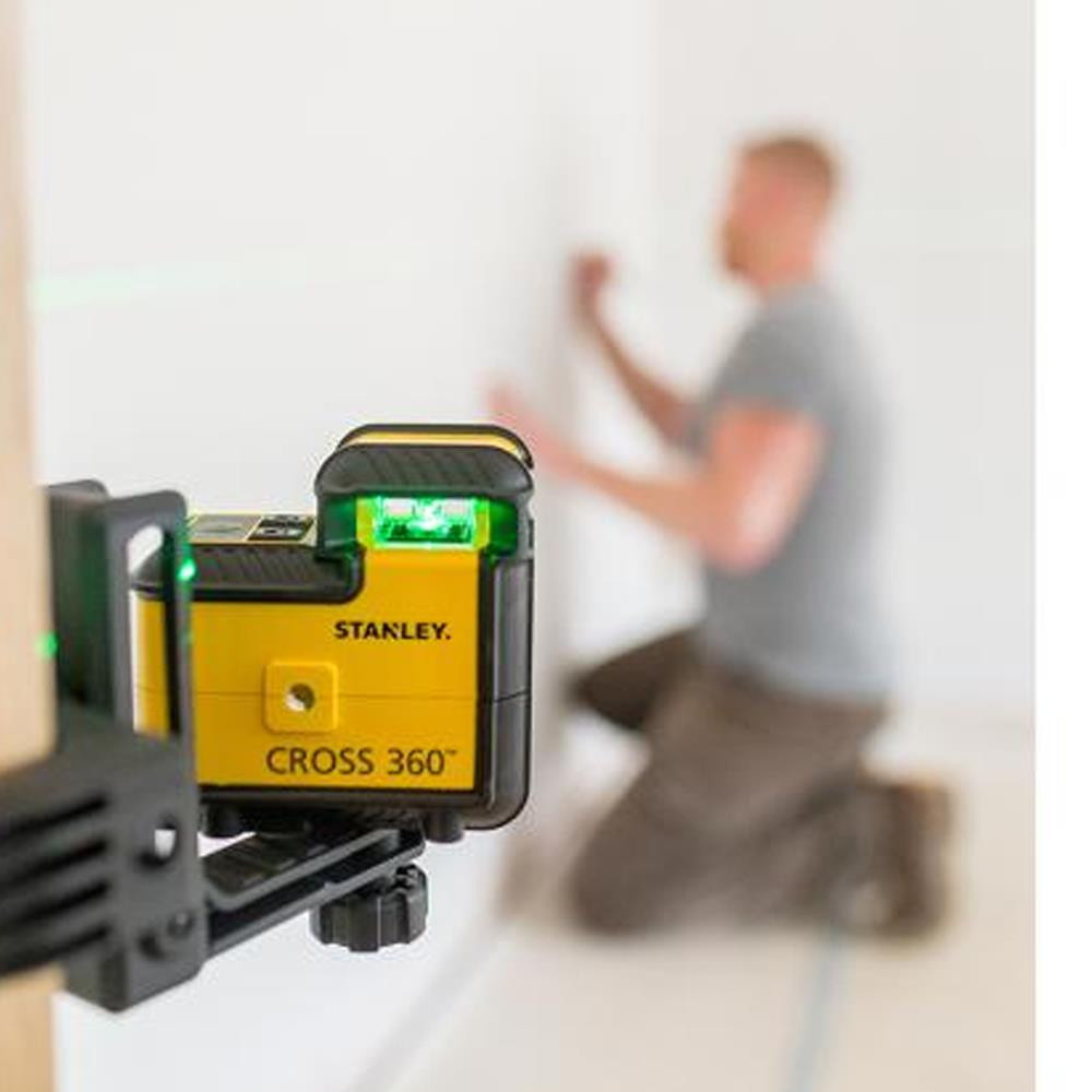 Stanley STHT775941 360° Cross Line Green Beam Laser Level | Stanley 360 ...