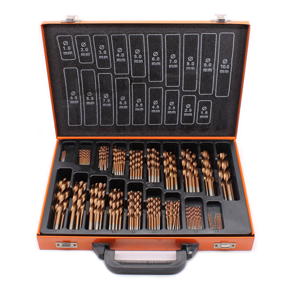 Vaunt Essentials 170 Piece HSS Cobalt Coated Drill Bit Set | Vaunt HSS ...