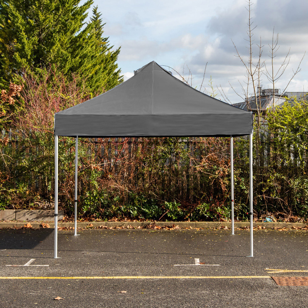 Vaunt X 3m x 3m Aluminium Pop-Up Gazebo - Grey | Vaunt Gazebos | ITS.co.uk