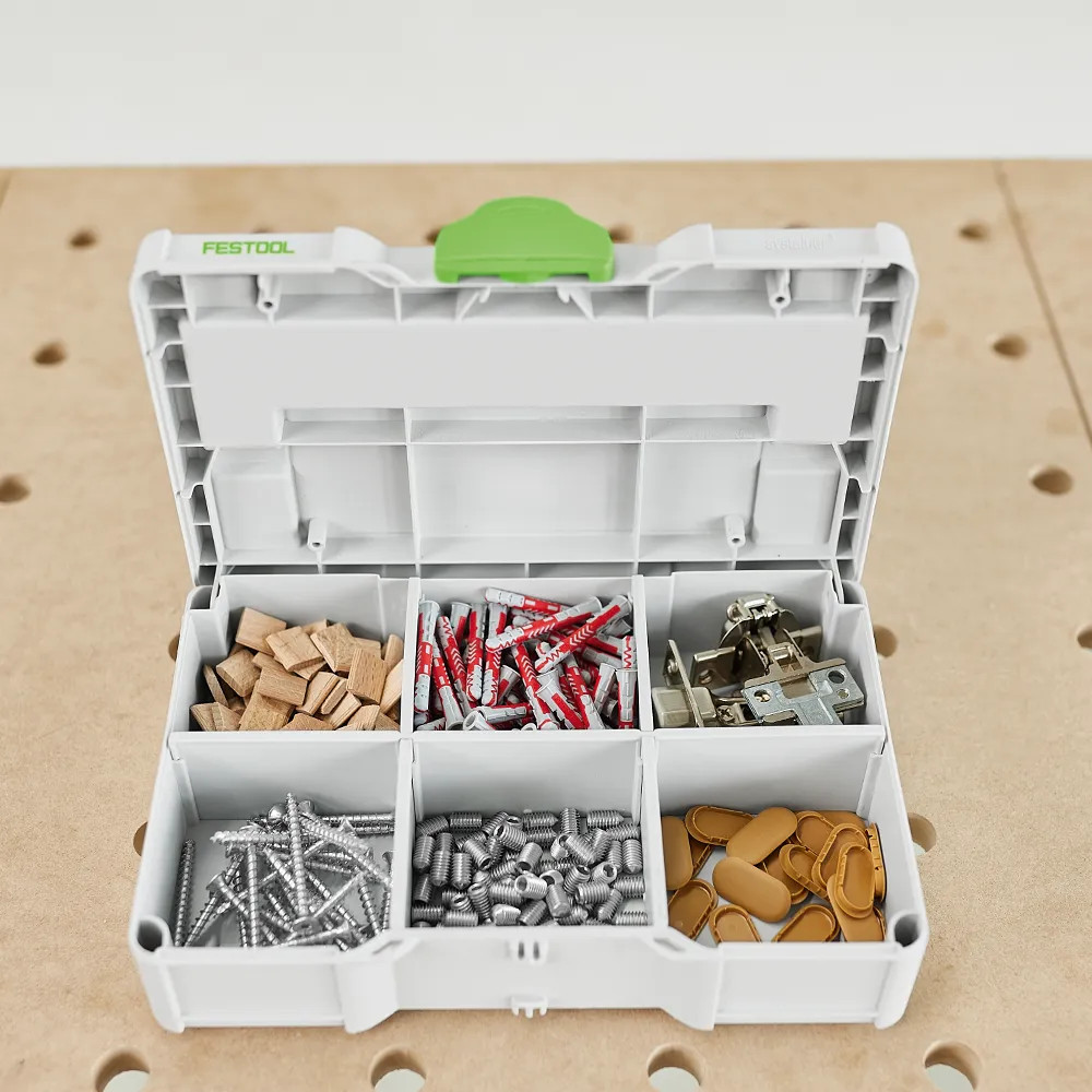 Festool Systainer³ SYS3 S 76 TRA UNI with Clear Lid & Multi-Purpose ...