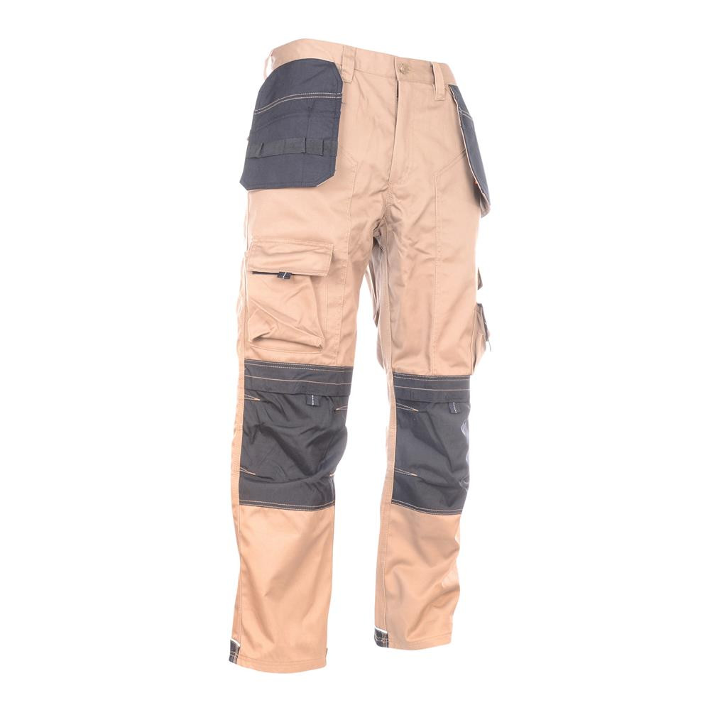 Apache Work Trousers with Holster Pockets - Stone | ITS.co.uk|